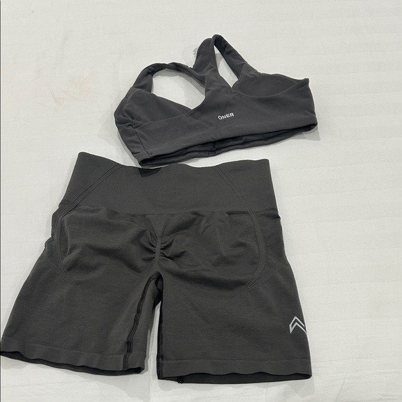 Oner Active | Other | Oner Active Gray Sports Bra And Shorts Set | Poshmark